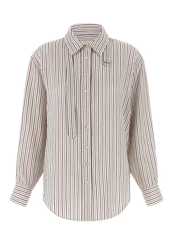 Isabel Marant Étoile Aurora Striped Viscose And Silk Blend Shirt - Multi