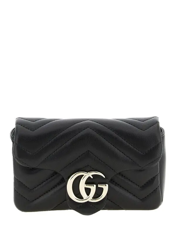 Gucci Gg Marmont Mini Shoulder Bag - Black