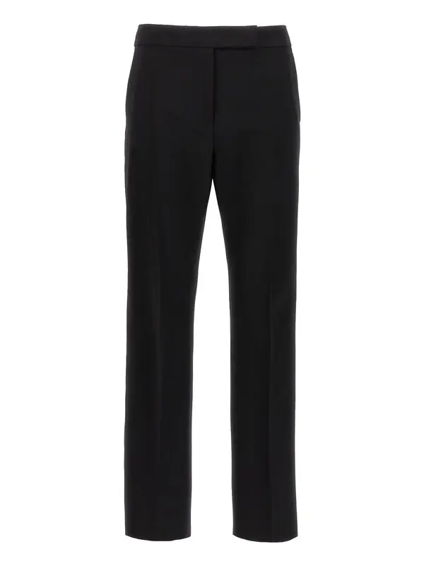 Max Mara Rino Wool Blend Trousers - Black