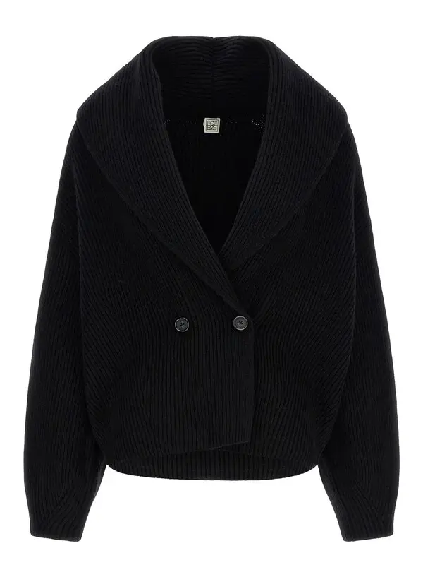 TOTEME Shawl-lapel Cardigan - Black