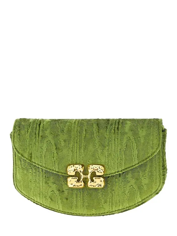 GANNI Lulu' Wallet On Chain - Green
