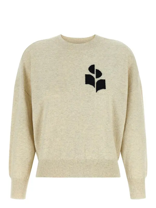 MARANT ETOILE Marisans Cotton And Wool Knit Sweater - Gray