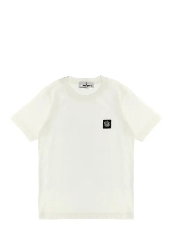 Stone Island Compass' Logo T-shirt - White