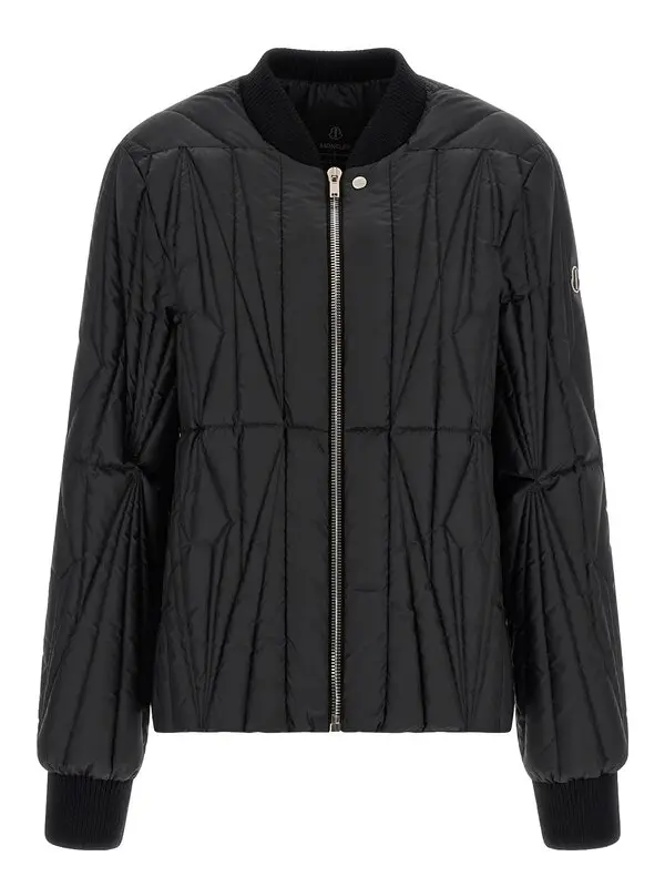 Rick Owens Moncler Geocamo Flight Down Jacket - Black