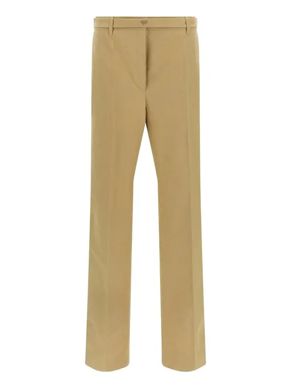 Prada Panama Old Cotton Pants - Beige