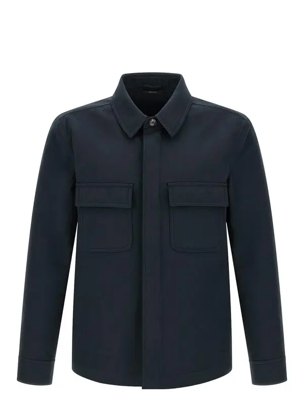 TOM FORD Twill Overshirt - Blue