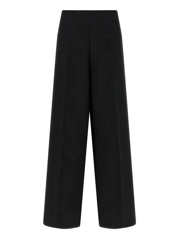 Herno Micro Sequin Pants - Black