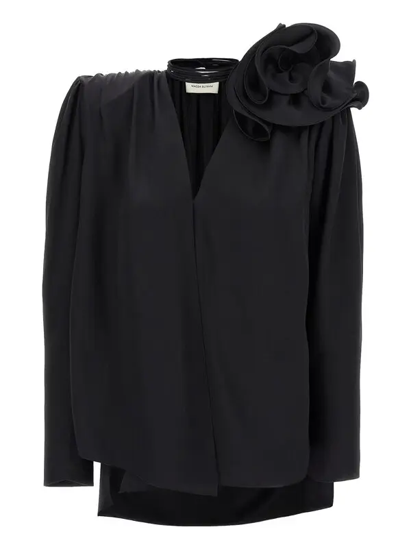 Magda Butrym Silk Blouse - Black