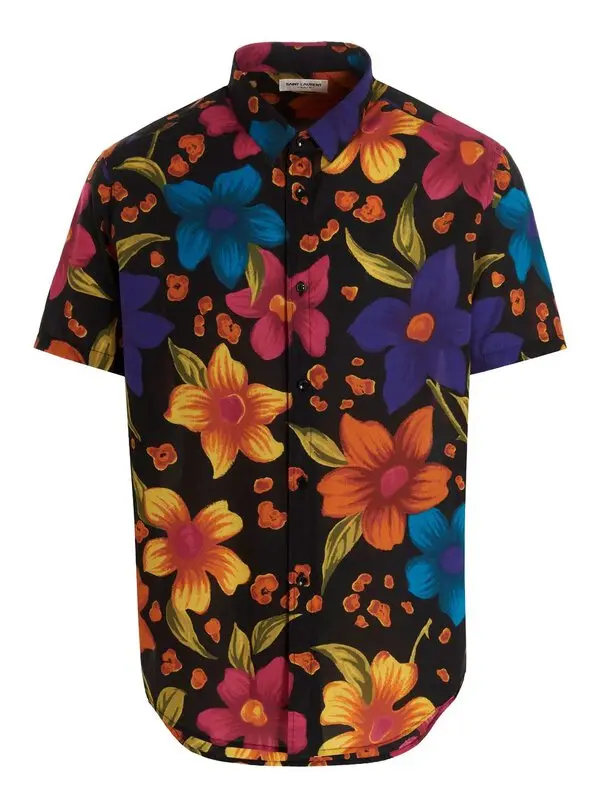 Saint Laurent Floral Printed Shirt - Multi