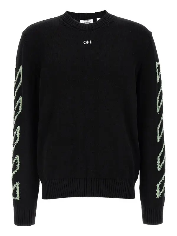 Off-White Diag Outline' Sweater - Black