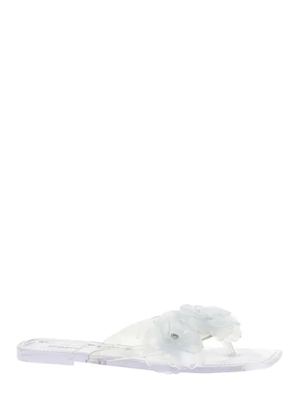 Coperni Silicone Flower Flat Sandals - Transparent