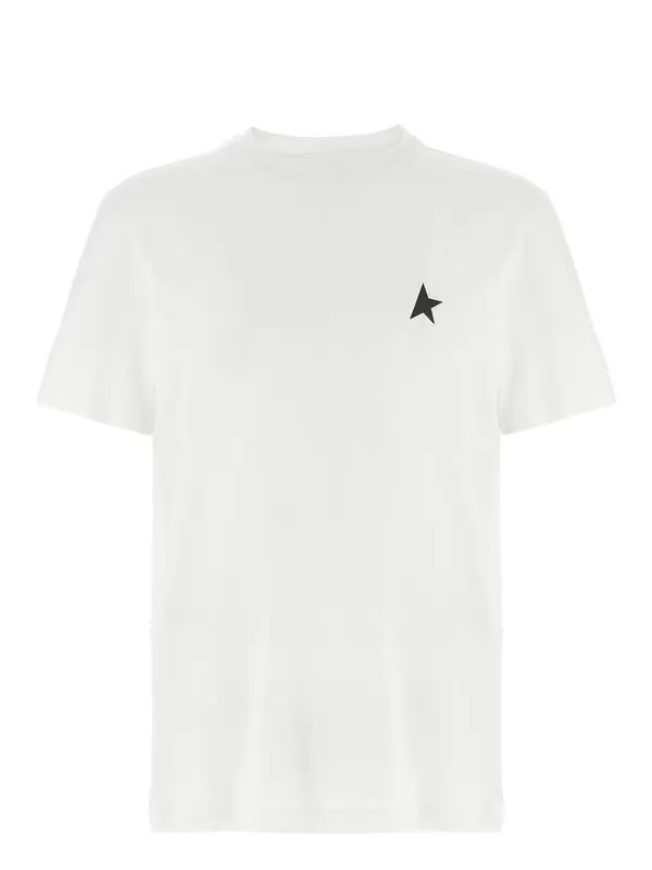 GOLDEN GOOSE T-shirt 'small Star - White/black
