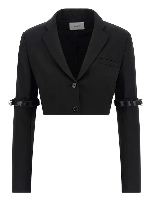 Coperni Hybrid Bolero Blazer - Black
