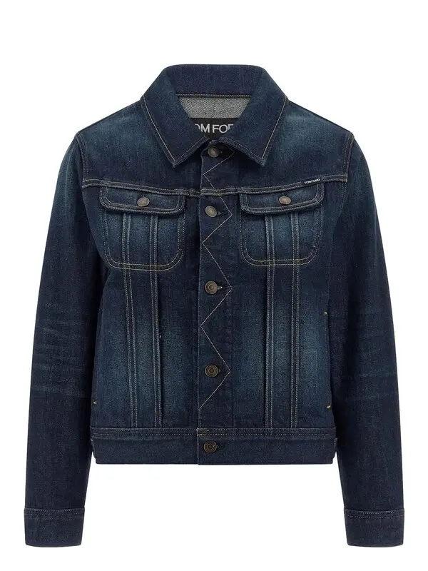 TOM FORD Japanese Denim Jacket - Blue