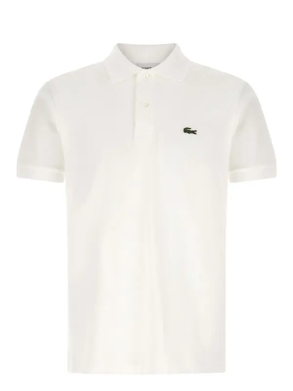 Lacoste Logo Patch Polo Shirt - White