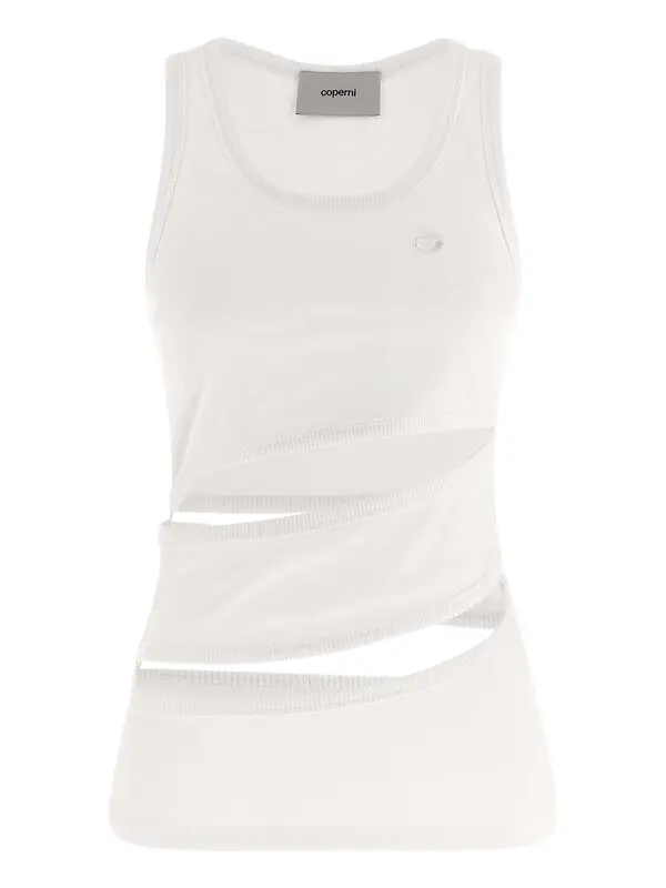 Coperni Spiral' Tank Top - White