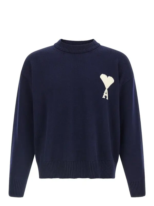 AMI Paris De Coeur Sweater - Blue