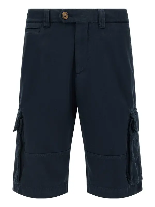 Brunello Cucinelli Cargo Bermuda Shorts - Blue