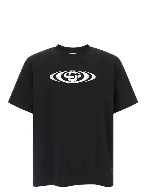 Casablanca Warped Logo' T-shirt - Black