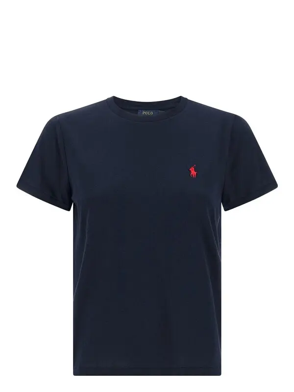 Polo Ralph Lauren Logo Embroidery Cotton T-shirt - Blue