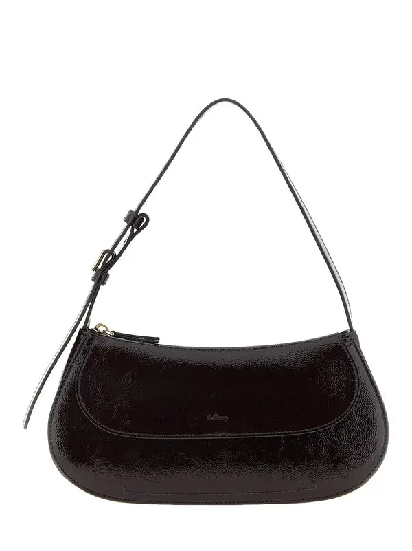 Mulberry Clovelly Leather Shoulder Bag - Purple