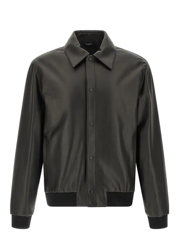 Fendi Leather Blouson - Black