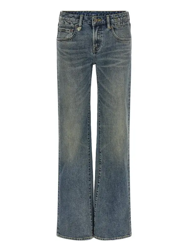 R13 Boy Flare Denim Jeans - Blue