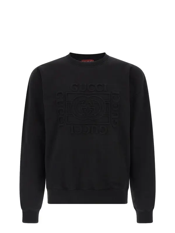 Gucci Incrocio Gg Sweatshirt - Black