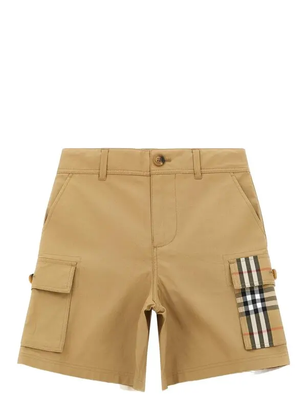 Burberry Cotton Twill Bermuda Shorts - Beige