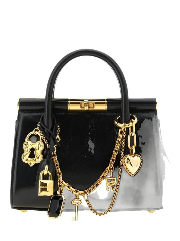 Dolce & Gabbana Marlene Mini Handbag With Charms - Black
