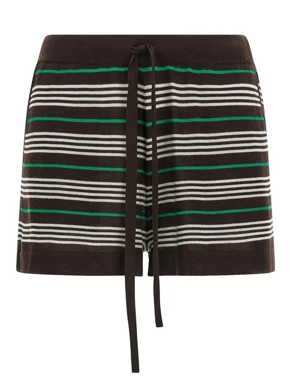 P.a.r.o.s.h Listripes Striped Shorts - Brown