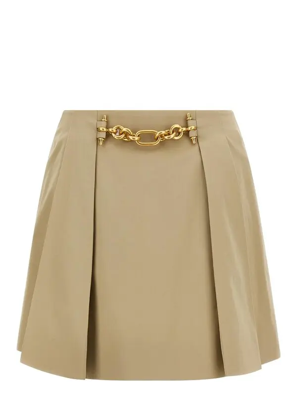 Balmain Chain Skirt - Beige