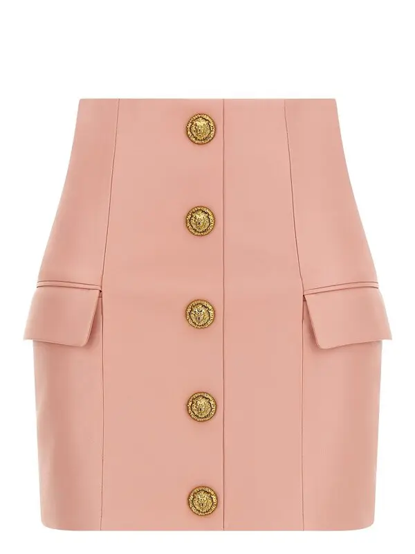 Balmain Testa Di Leone Skirt - Pink