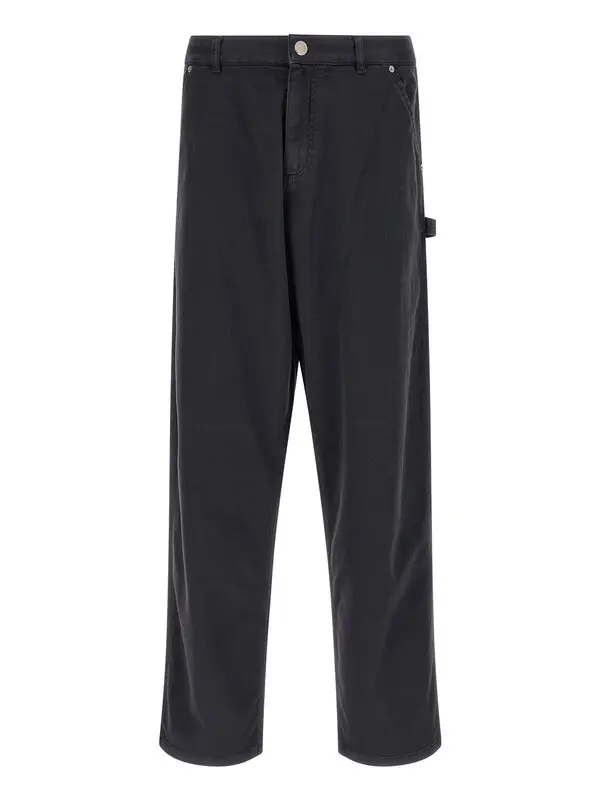 Moncler Cotton Blend Gabardine Cargo Pants - Blue