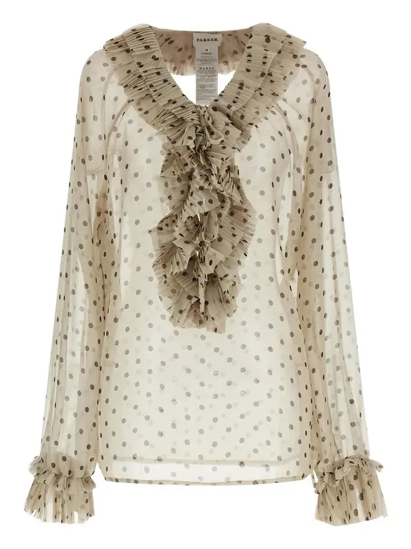P.a.r.o.s.h P. A.r. O.s. H. 'pallina' Blouse - Beige