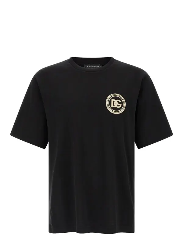 Dolce & Gabbana Dg' Patch T-shirt - Black
