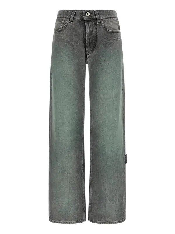 Off-White Spray Susy Denim Jeans - Gray