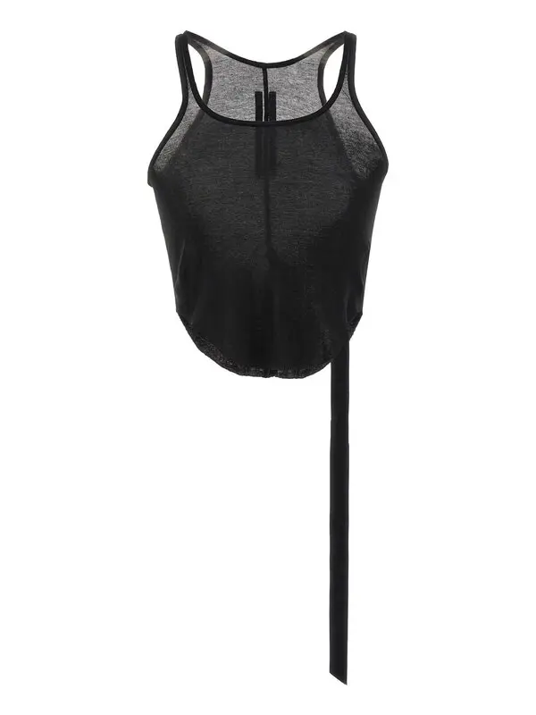 Rick Owens Cotton Tank Top - Black