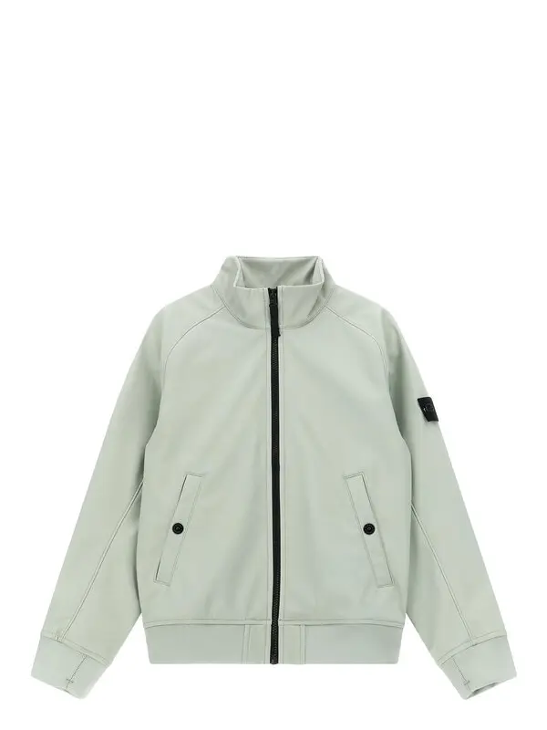 Stone Island Logo Badge Technical Jacket - Gray