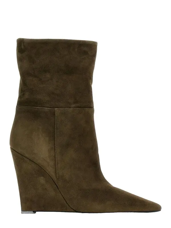 ALEVI MILANO Bay Suede Ankle Boots - Green
