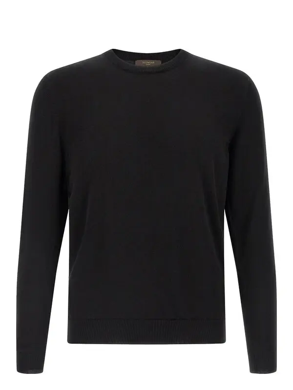 ZANONE Cotton Pullover - Black