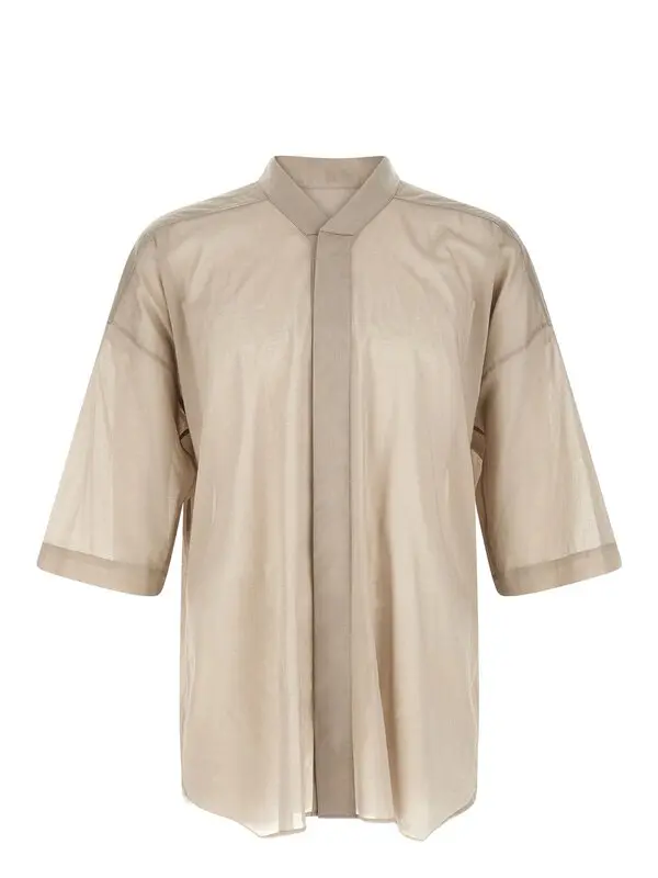Rick Owens Jumbo Faun Shirt - Gray