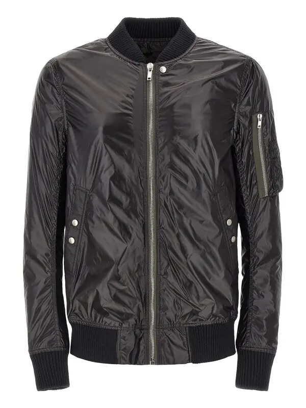 Rick Owens Classic Flight Bomber Jacket - Black
