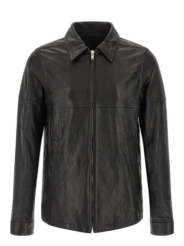 Rick Owens Brad Leather Jacket - Black