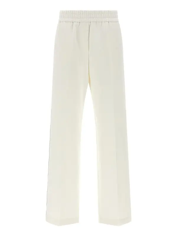 Peserico Punto Luce Stretch Jersey Trousers - White