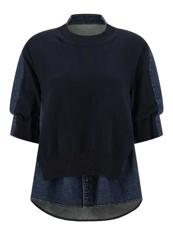 Sacai Shirt Sweater - Blue