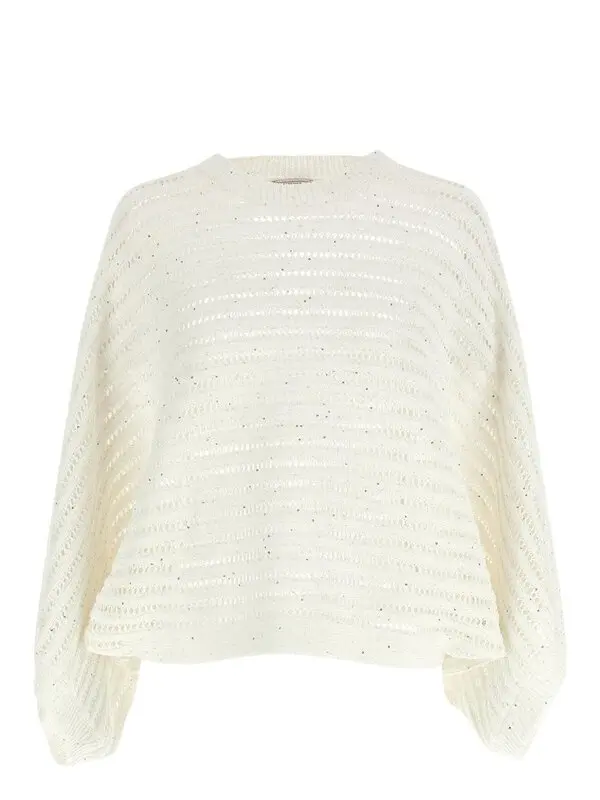 Peserico Tricot Florette Sweater - White