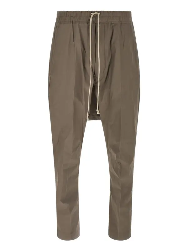 Rick Owens Drawstring Long Trousers - Gray