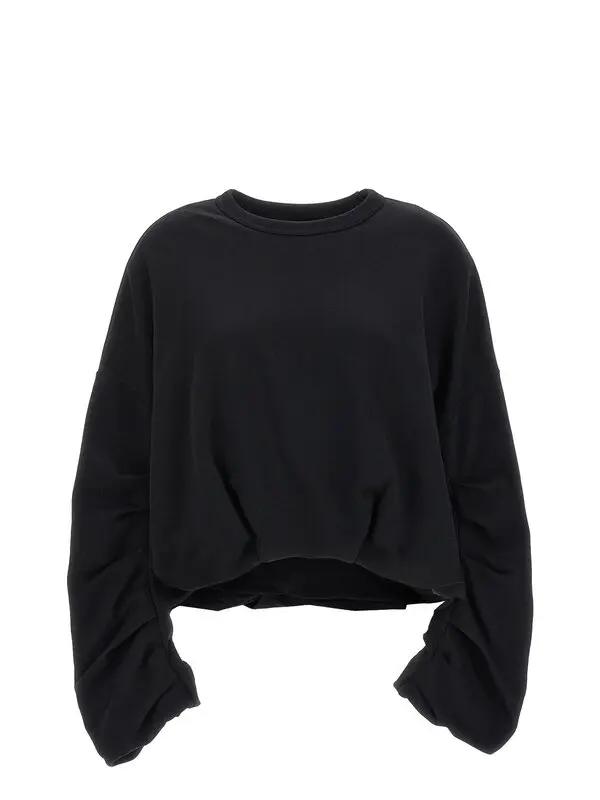 Dries Van Noten Hannett Mélange Cotton Sweatshirt - Black