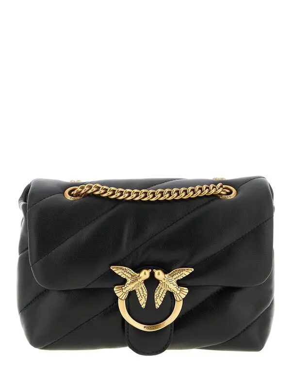 Pinko Mini Love Puff Crossbody Bag - Black